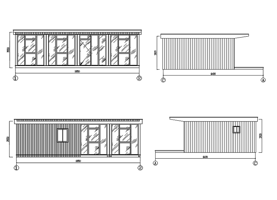 T-03 Modular Guest House - Sandwich Panel, Steel Structure, Modular ...