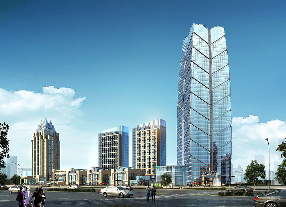 Xinxiang International Business Center Project - Sandwich Panel, Steel ...