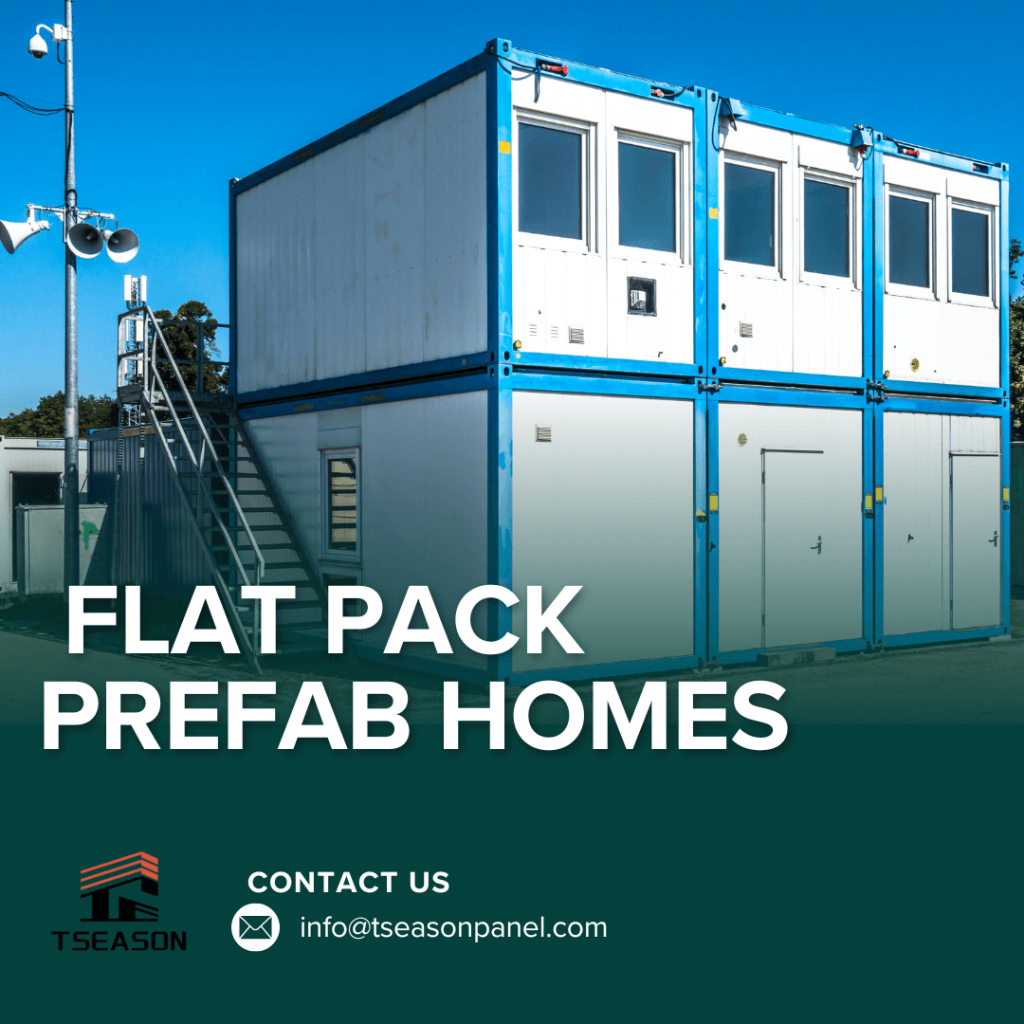 Tseason Flat pack prefab homes Benefit - Sandwich Panel, Steel ...